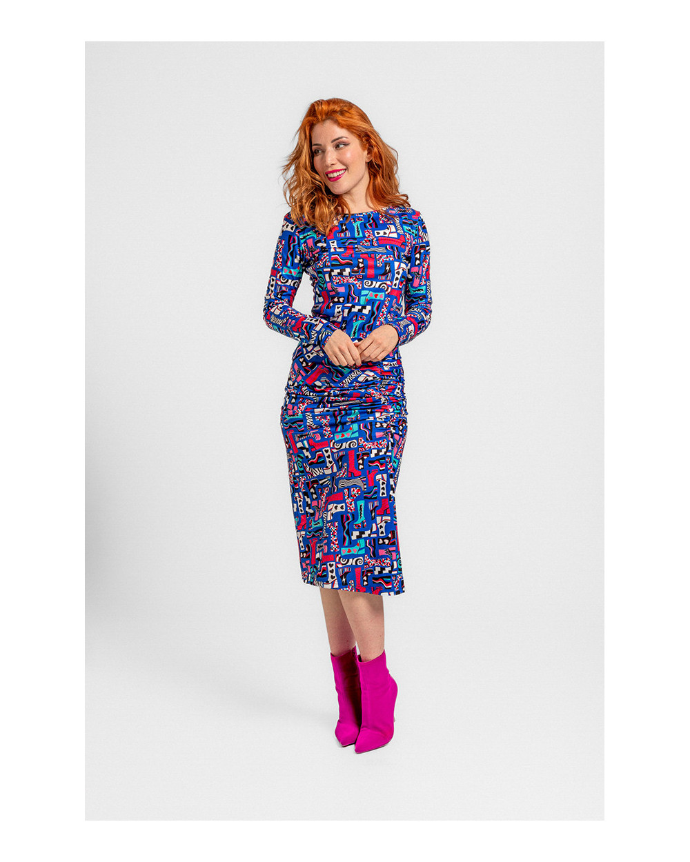 Falda drapeado lateral - Dancing Queen Lolina